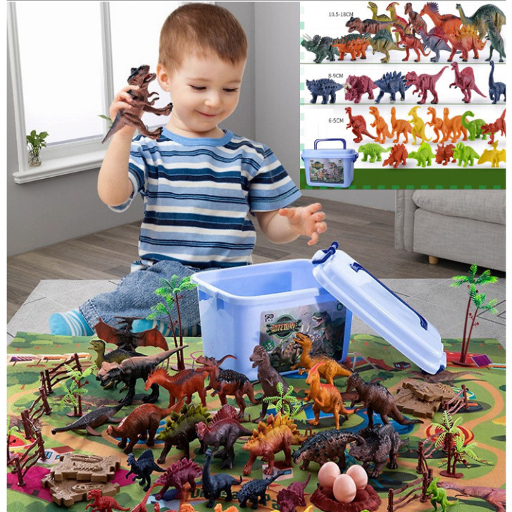 Carefully 52 prehistoric dinosaur park amusement tool set for children ...
