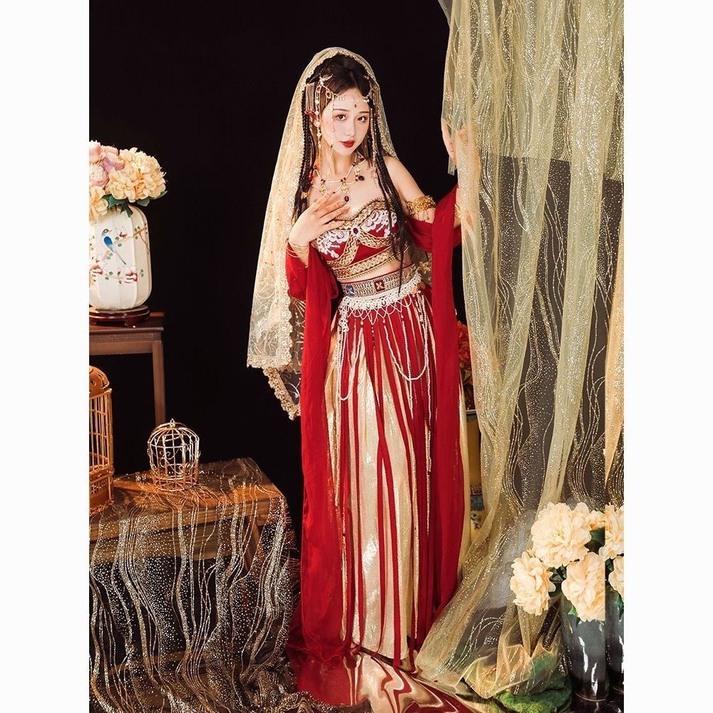 Dunhuang Feitian Hanfu 2024 Exotic Style Western Region Princess Dance ...