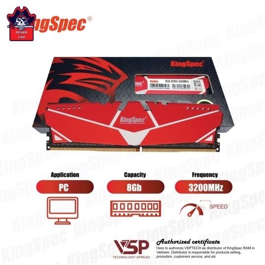 Ddr4 8G Ram - 16G / 2666 -3200 Kingspec New Genuine (Box). | Shopee ...