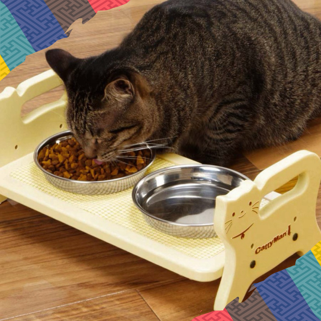 Wooden cat dining table - Cattyman | Shopee Malaysia