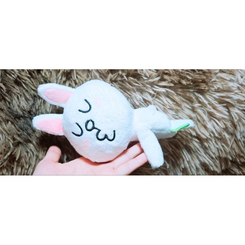 Stuffed animal/Cony rabbit teddy bear with pink cheeks sleeping ...