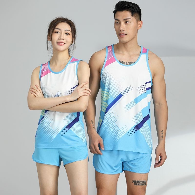 Track and Field Suits Men Women Training Fitness Clothes Vest Children ...