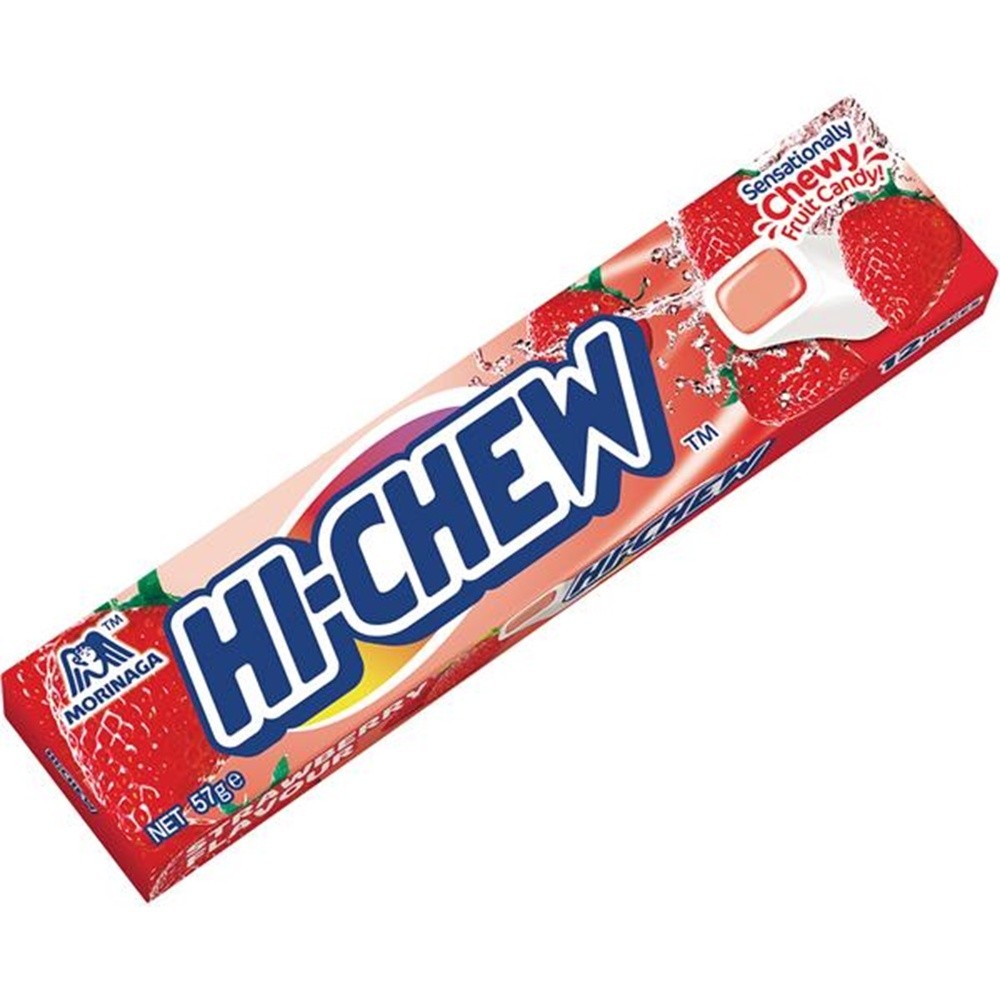 (Set Of 4 Bars) Strawberry, Hi-Chew, Strawberry Chewy Fruit Candy (57g ...