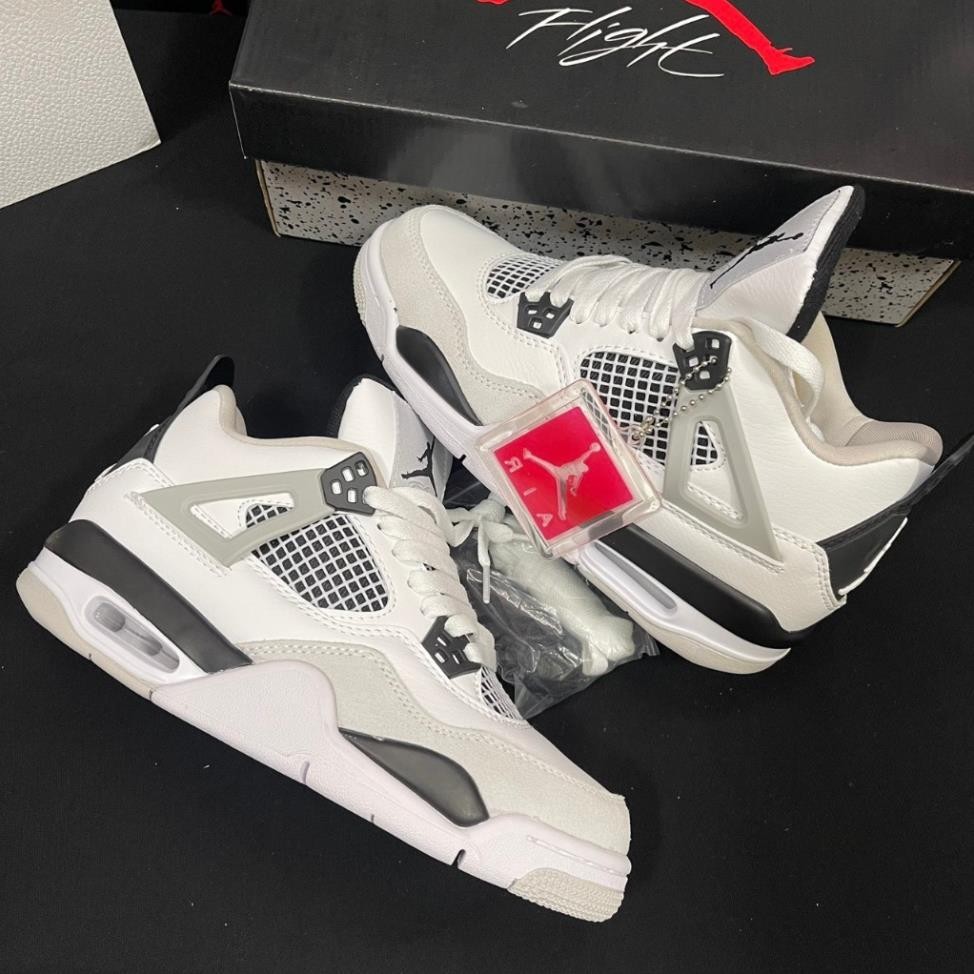 Jd4 RETRO GS MILITARY BLACK Sneakers, JD4 WHITE BLACK High Quality ...