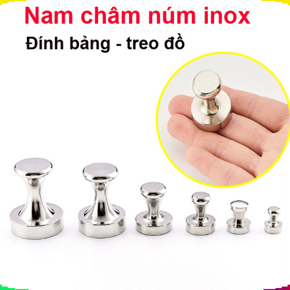 (1 Tablet) Stainless steel knob magnet with board, hanging knob magnet ...
