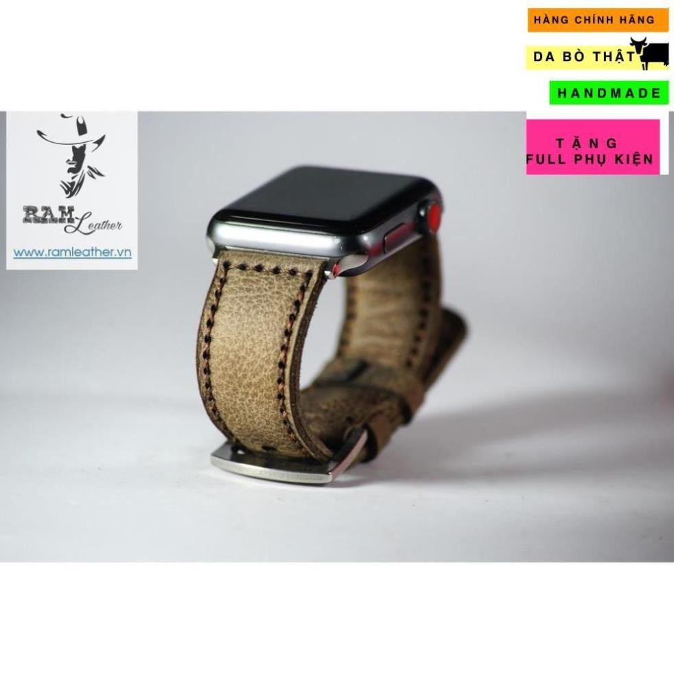 Handmade GRAINED HORSE WAX LEATHER WATCH STRAP – RAM CLASSIC 1959 ...