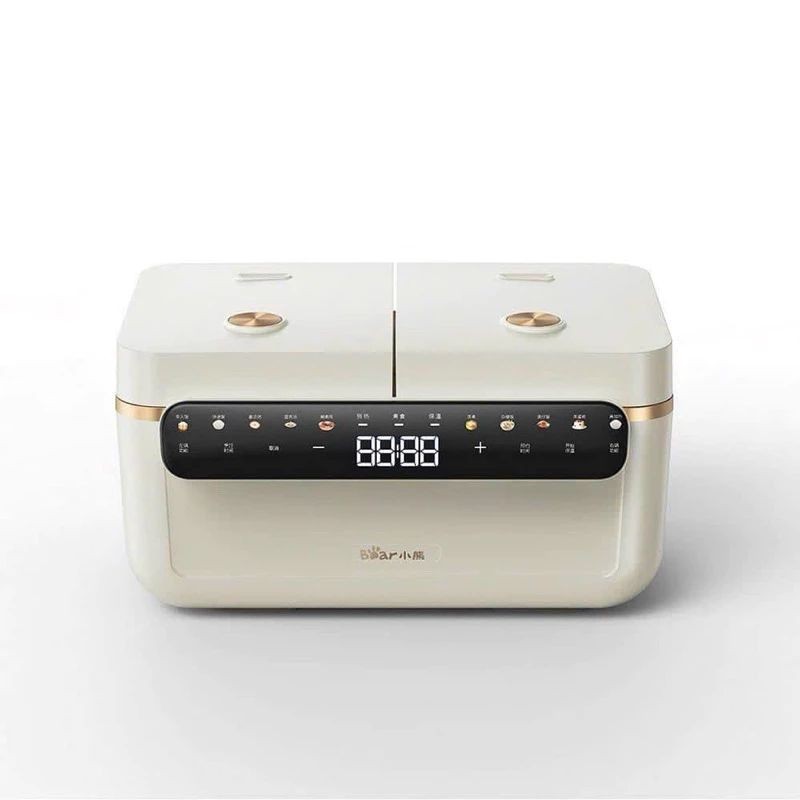 Bear double rice cooker with 2L capacity on each side for cooking ...