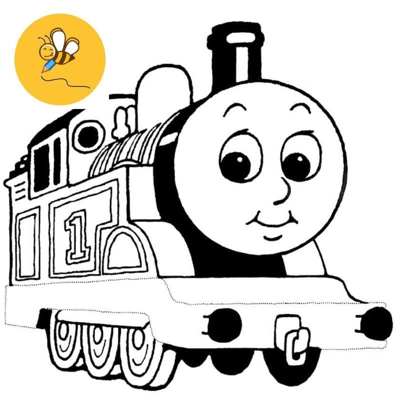 Thomas and Friends - Set Of 10-20 A4 A5 Coloring Pictures For Wax, Lead ...