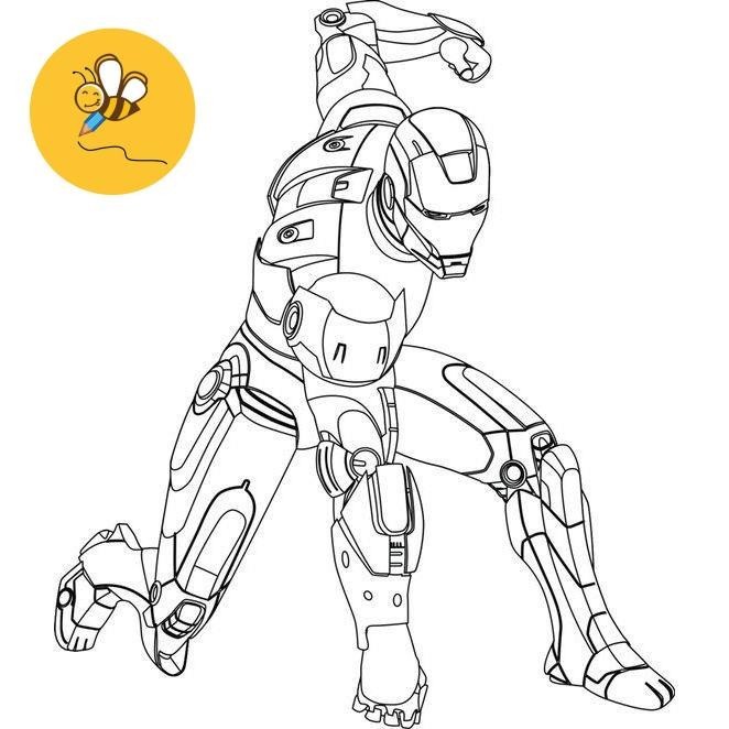 Set of 50 Most Beautiful Iron Man Iron Man Coloring Pictures For ...
