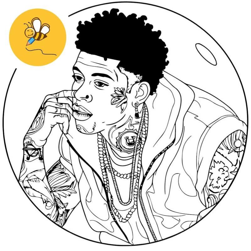 Rapper - Set Of 20-40 A4 A5 Coloring Pictures For Wax, Lead Coloring ...