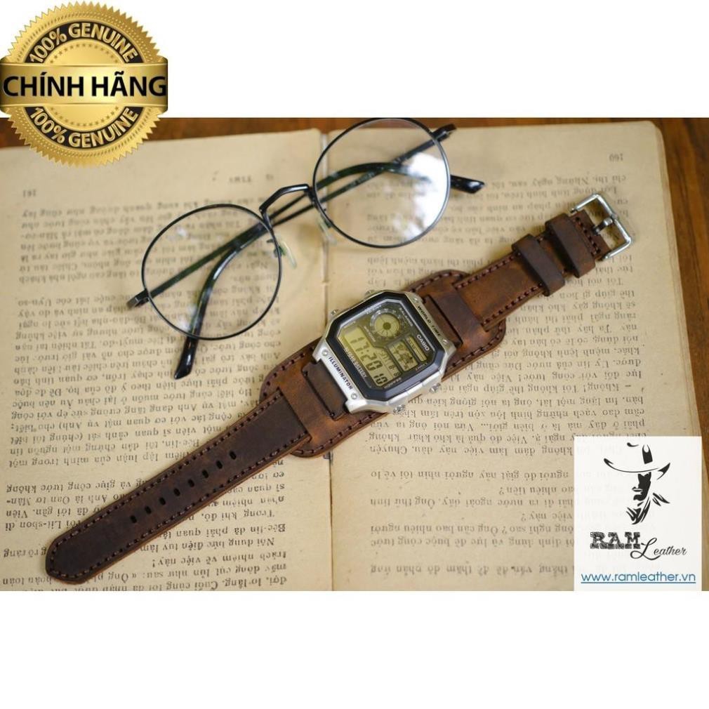 Casio AE1200 GERMAN STYLE STRAP EXTREMELY QUALITY CRAZY HORSE WAX ...