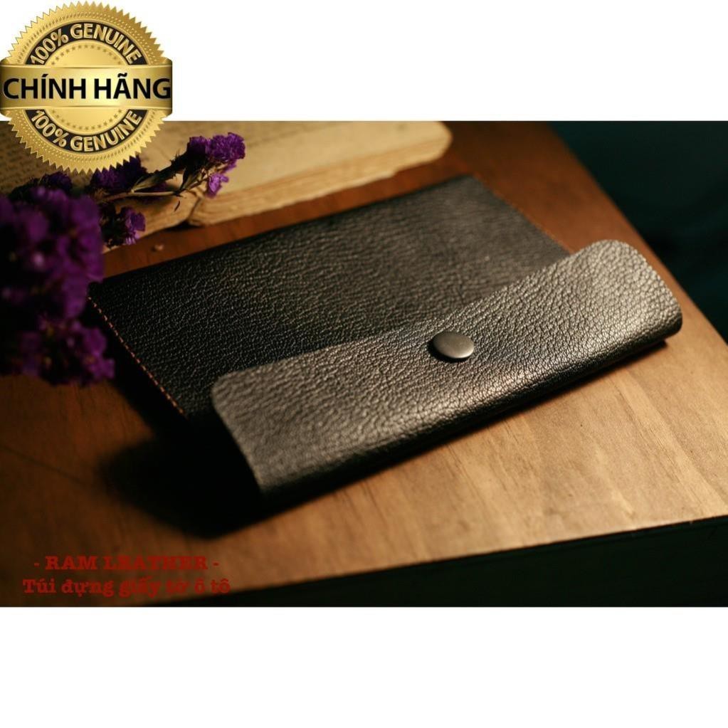 CAR DOCUMENT BAG - BLACK GOAT SKIN. | Shopee Malaysia