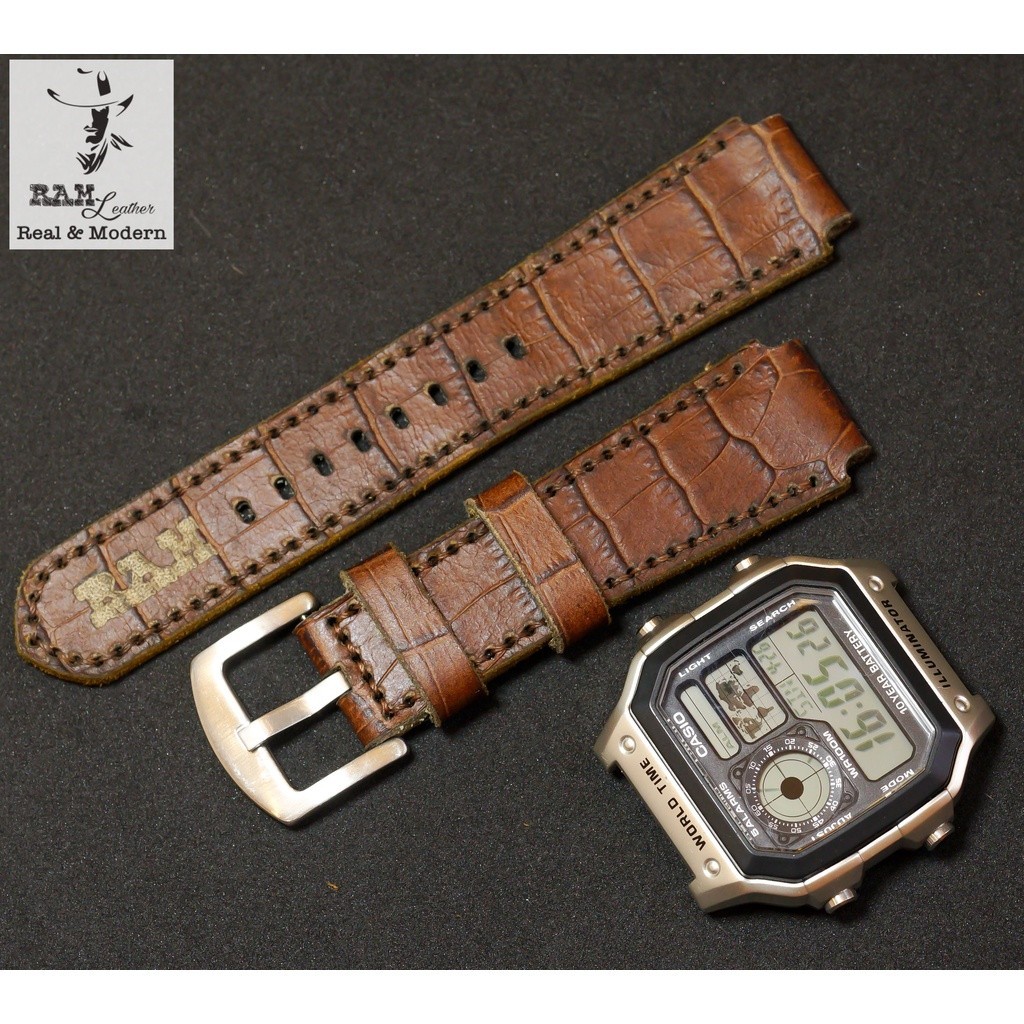 (FREE LOCK + STRAP REPLACEMENT TREE + TIE) CASIO AE1200/SEIKO5 GENUINE ...