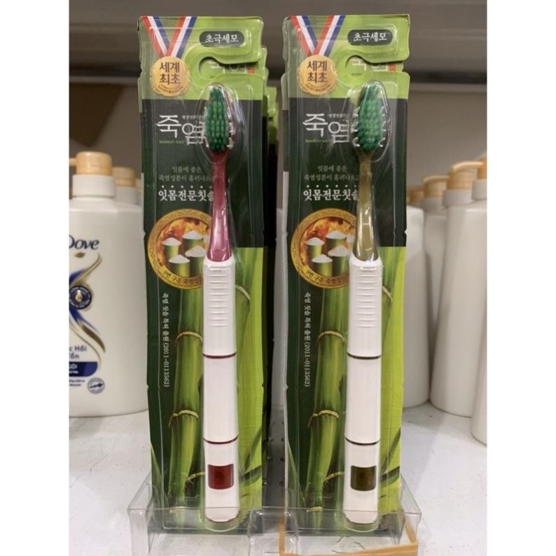 Genuine Korean bamboo salt toothbrush for gums and sensitive teeth care ...