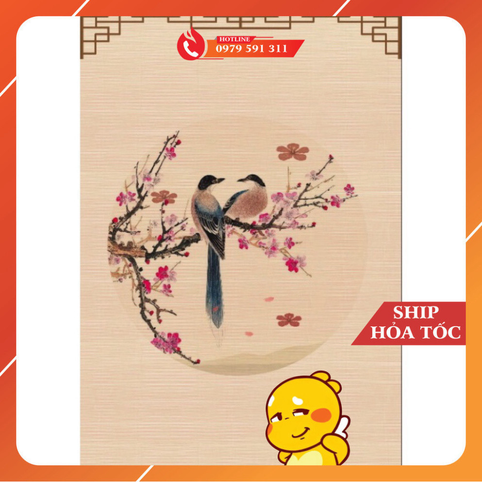 Bamboo Film Printed With Pictures Decorated Tet Bamboo Curtain ...
