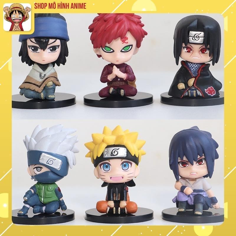 Naruto ChiBi Model, Set of 6 Characters Naruto, Kakashi, Itachi, Sasuke ...
