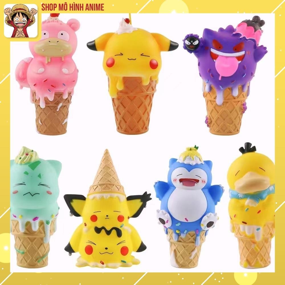 Pokemon Ice Cream Character Models, Ice Cream Cups Pikachu Models ...