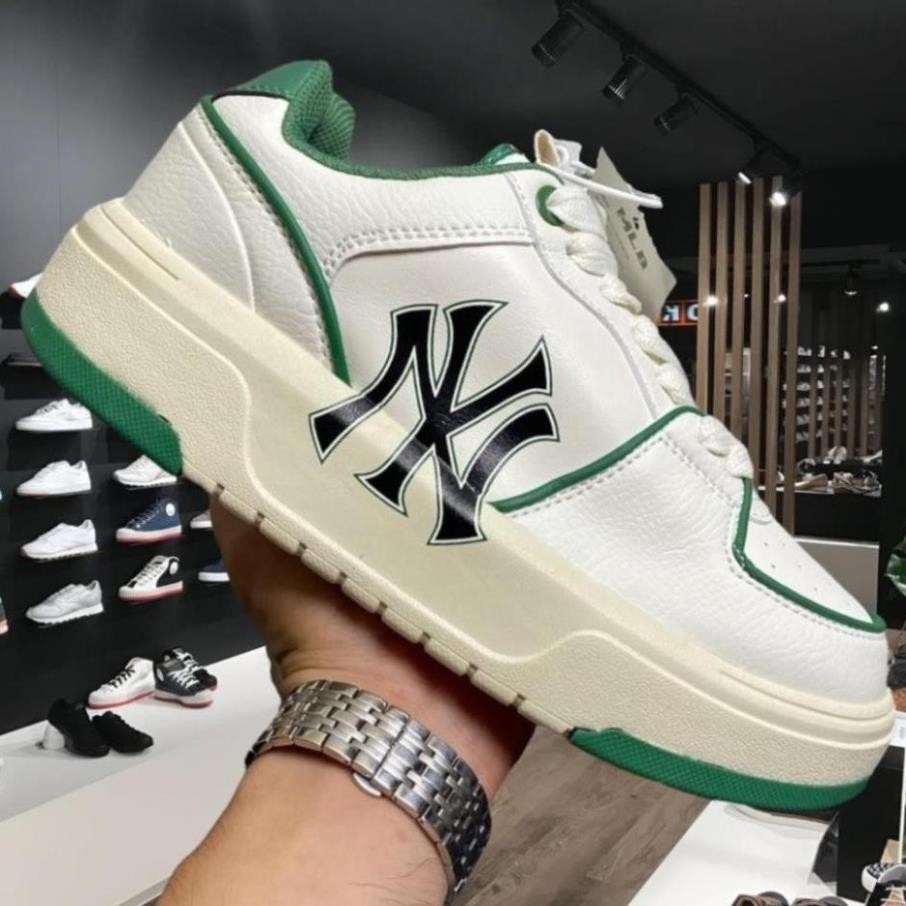 Mlb Chunky Liner Low New York Yankees Green Sneakers, Mlb White Green ...