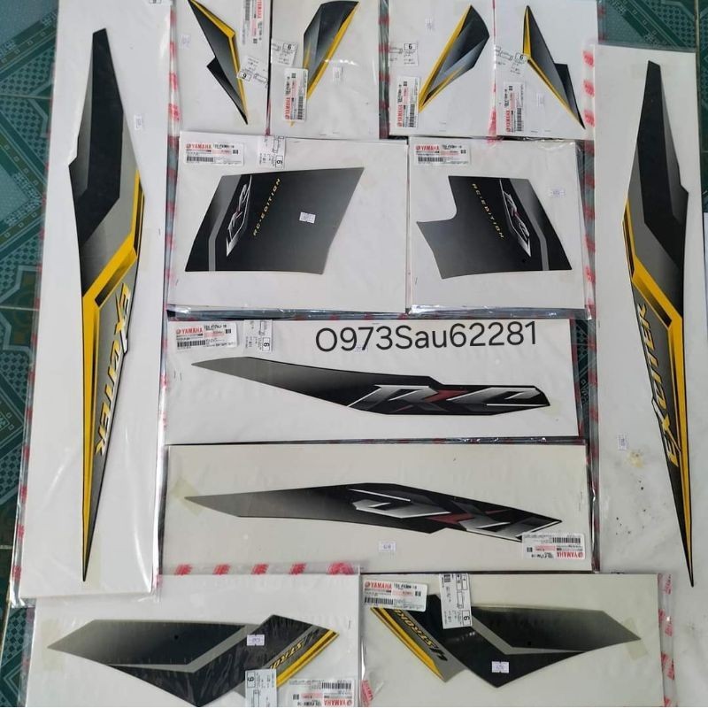 Genuine Yamaha EXCITER 2009 black RC car sticker set | Shopee Malaysia