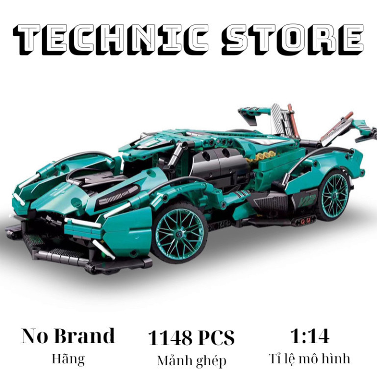 Super Car Assembly Model lambo V12, Technic Super Car Assembly Toy 1:14 ...
