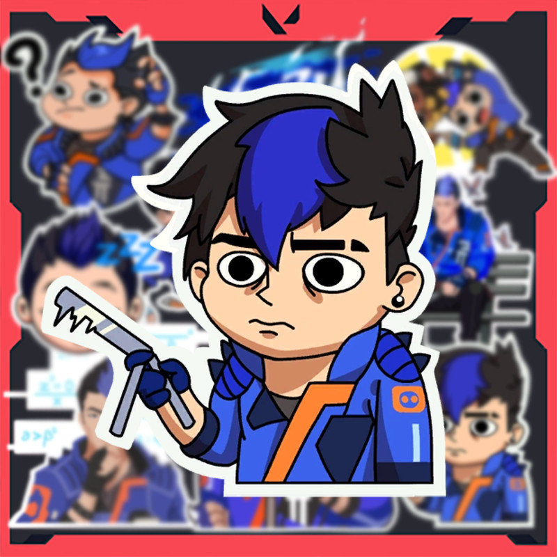 Valorant Stickers - Agent Yoru Stickers (set of 10) | Shopee Malaysia