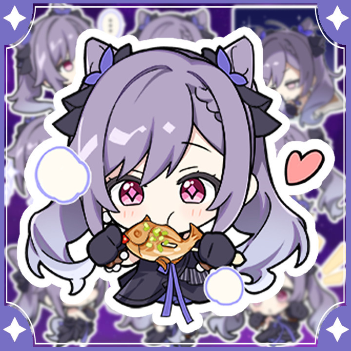 [Genshin Impact] keqing Sticker - chibi keqing Sticker | Shopee Malaysia
