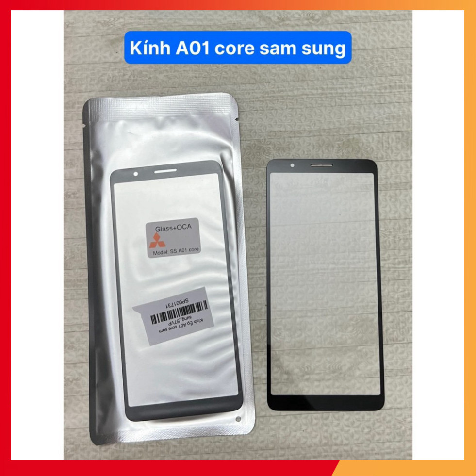 Samsung A01 Core laminated glass has genuine glue, used for replacement | Shopee Malaysia