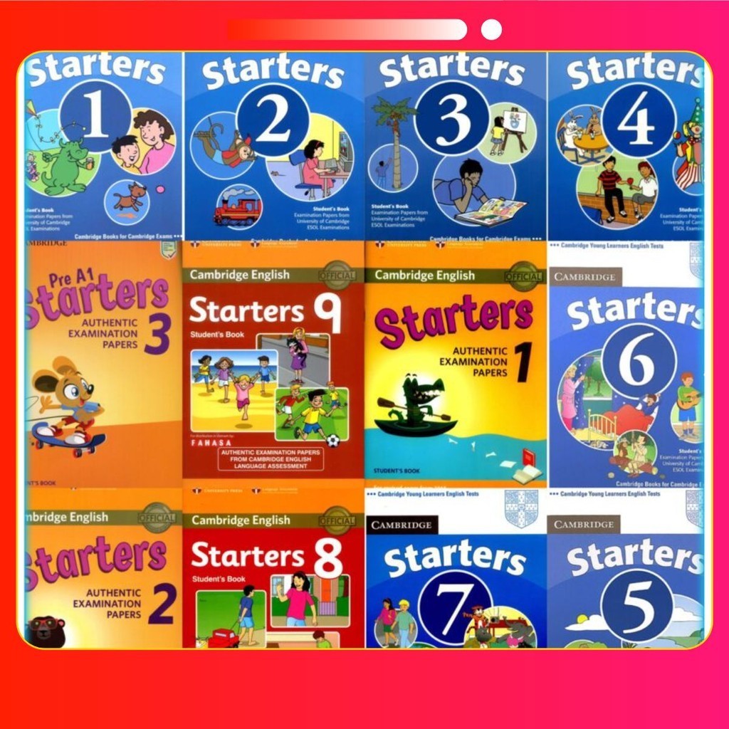 Fast color printing of 9 Cambridge English Starters 2017 books with ...