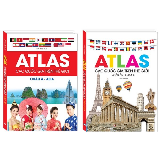 Books - Combo Atlas countries around Europe, Asia (2 books) | Shopee ...