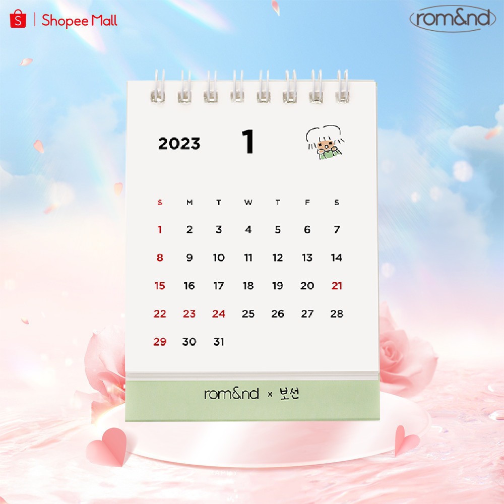 [HB Gift] Romand Mini Table Calendar 2023 Desktop Calendar (GIFT Not ...