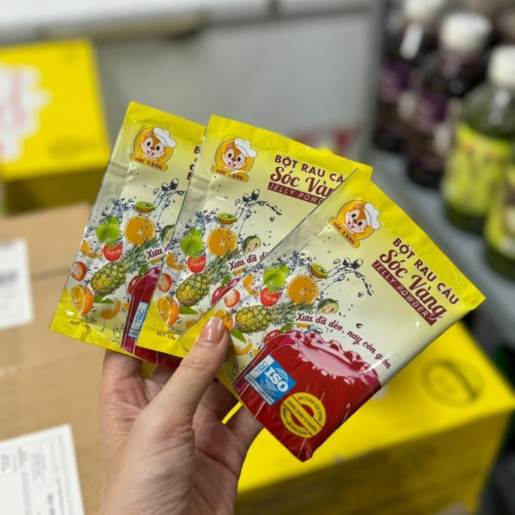Soc Vang jelly powder, 12g pack, flexible and crunchy - makes super ...