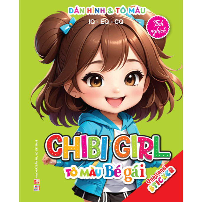 Book - Chibi Girl coloring for girls - Mischievous - stickers ...