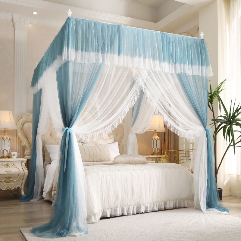 Royal Mosquito Net/High-end Family Bedroom Stand Three-Door Encrypted ...
