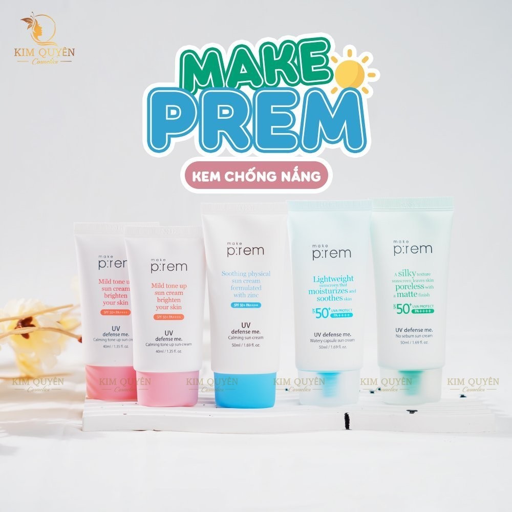 Make Prem UV Sun Cream Make P:rem SPF 50+ PA++++ 50ml and 40ml | Shopee ...