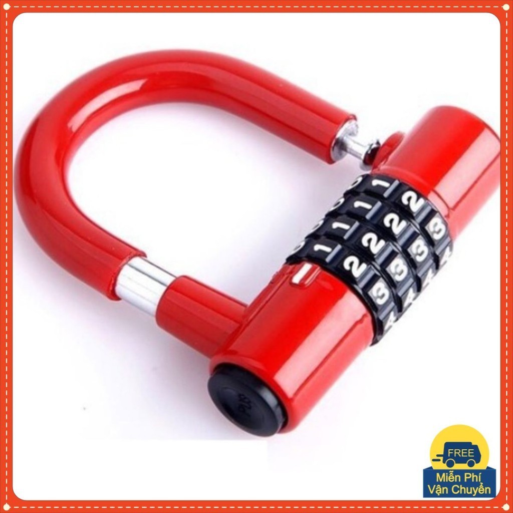 Digital Locks, High-Quality U-Shaped 4-Digit Lock, High-Security Anti ...