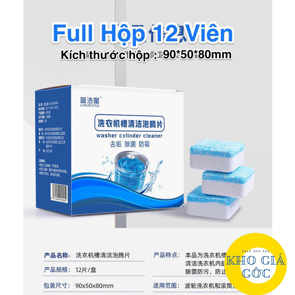[Box Of 12] Washing Machine Drum Cleaning Tablets, Effectively ...