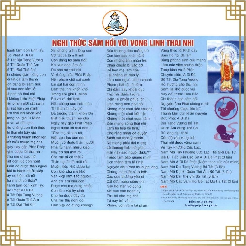 To22 - NGHIA SHEET OF REPENTANCE WITH VONG LINH THAI NHI Size A3-A4-A5 ...