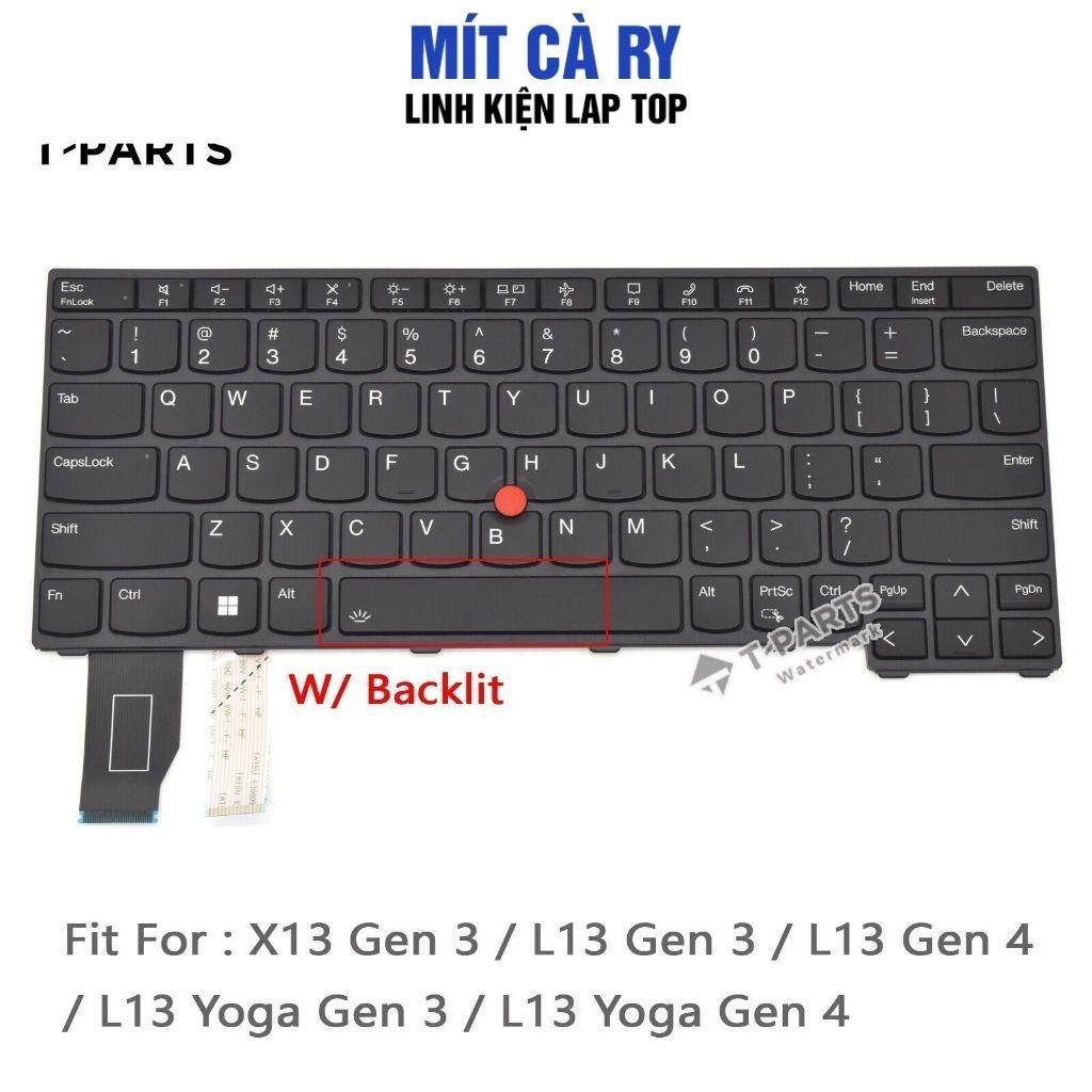 Lenovo Thinkpad X13 Gen 3 L13 Gen 3 Gen 4 L13 Yoga Gen 3 laptop keyboard, original lenovo ...