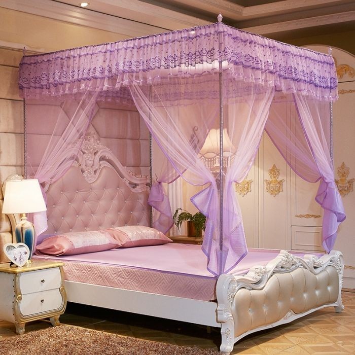 Yurt Sitting Mosquito Net Anti-Fall Palace Mosquito Net Square Top ...