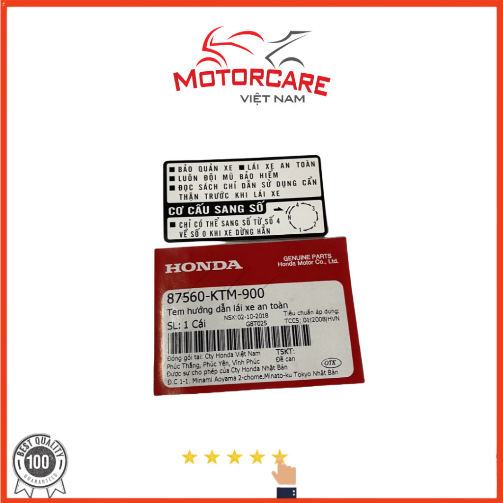 Safe driving instruction stamp (87560-KTM-900) | Shopee Malaysia
