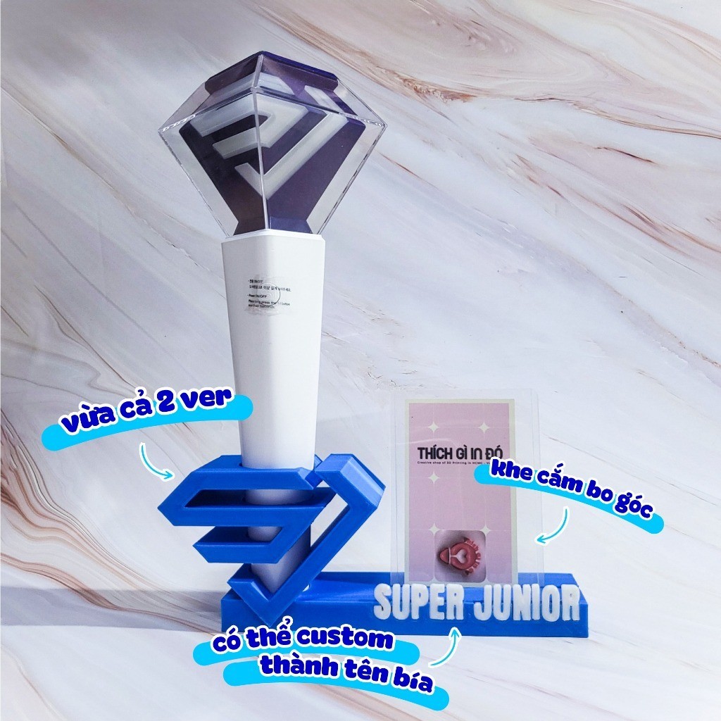 Lightstick kpop Display Base With Box To Corner card - Super Junior ...
