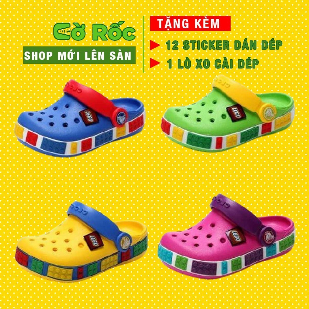 Lego cross sandals for boys and girls, black, white sole, red lining ...