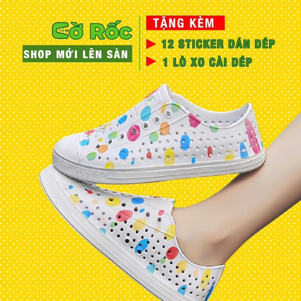 Native plastic rain shoes for men and women with polka dot pattern ...