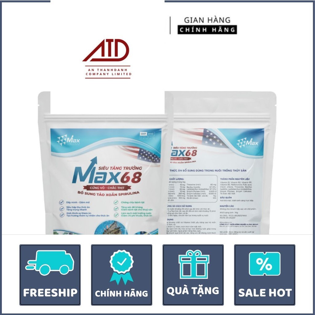 (Hoachat-Atd) Combo Buy 15 Get 1 Free Super Microorganisms For Aquatic Growth Max 68 1000g ...