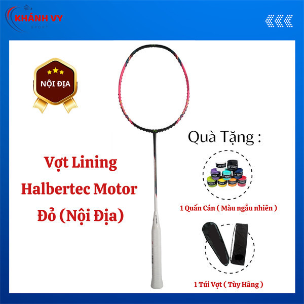 Lining Halbertec Motor Red Badminton Racket (Domestic) | Shopee Malaysia