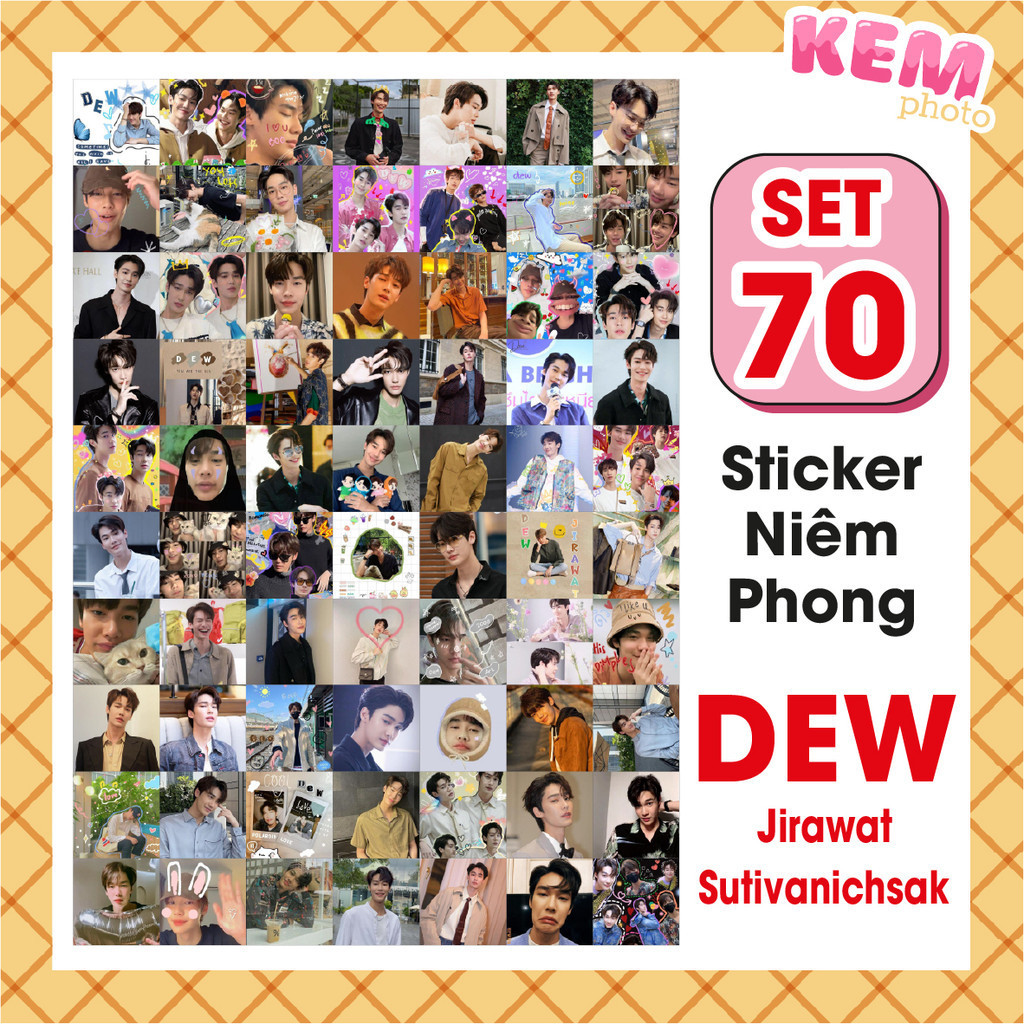 Set Of 70 Stickers Sealing Dew - OTP - Cut Separately - 4x4cm Stickers ...