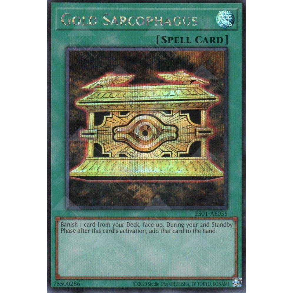 [ Genuine Yugioh Card ] ES01-AE055 Gold Sarcophagus | Shopee Malaysia