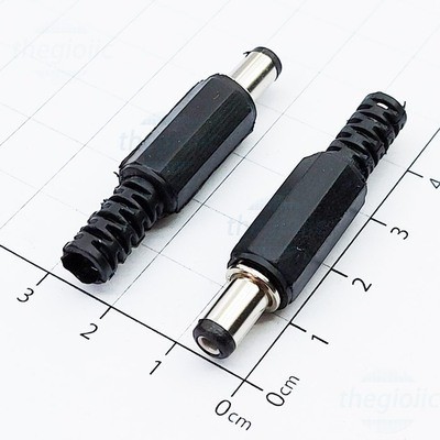 Dc Power Connector -DC5521-B Male DC Power Jack 5521 Black Solder Wire ...