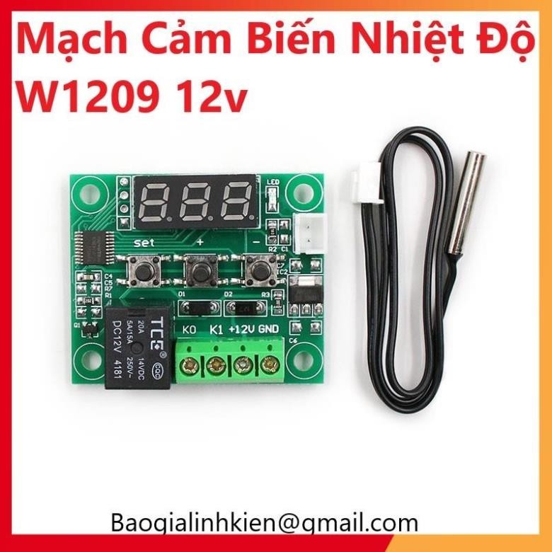 W1209 12v Temperature Sensor Circuit - Temperature Control by Relay ...