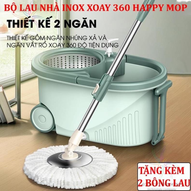 Stainless Steel Mop Set 360 Rotation, With Floor Cleaner Compartment ...
